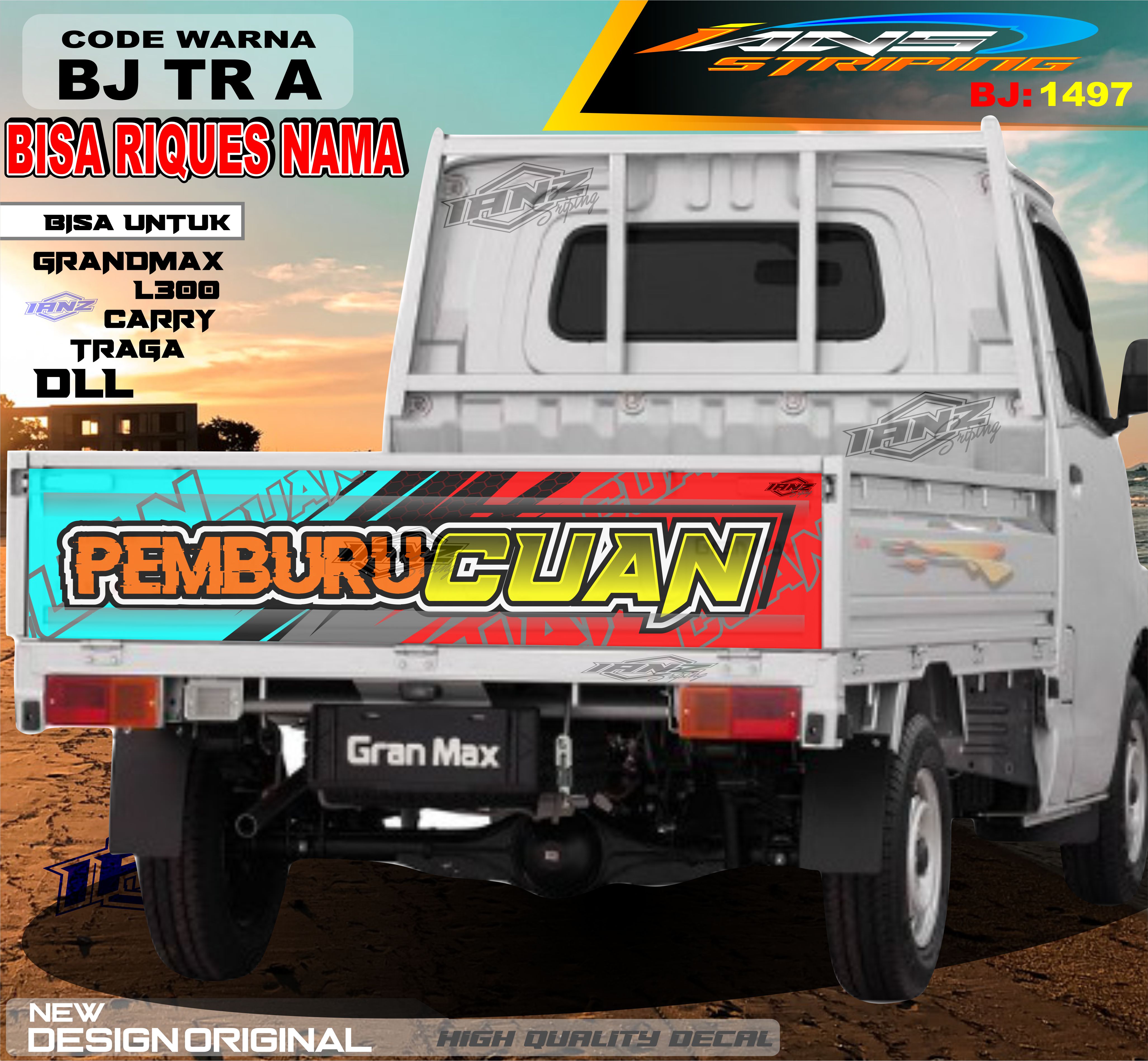 STICKER DECAL BAK BELAKANG GRANMAX PICK UP / STICKER BAK BELAKANG ... STICKER DECAL BAK BELAKANG GRANMAX PICK UP / STICKER BAK BELAKANG ...