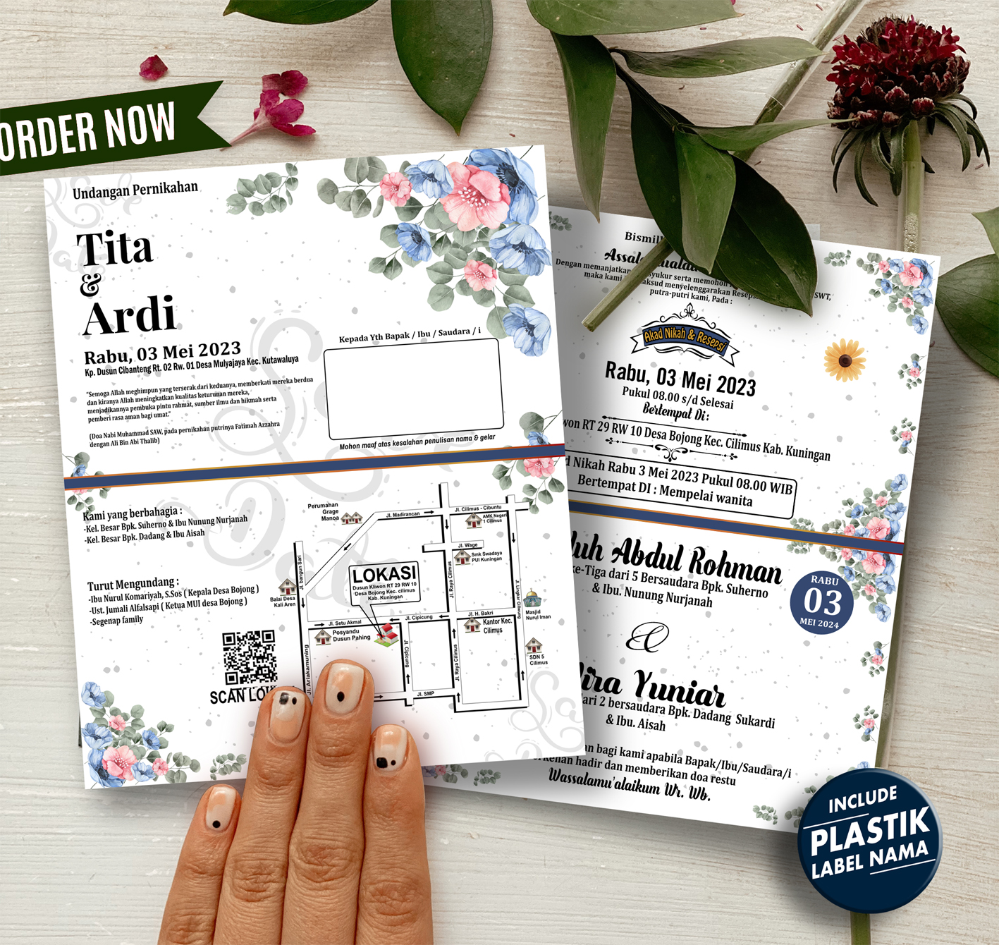 (isi 100pcs ) Undangan, Undangan Pernikahan 2024, Undangan Murah ...