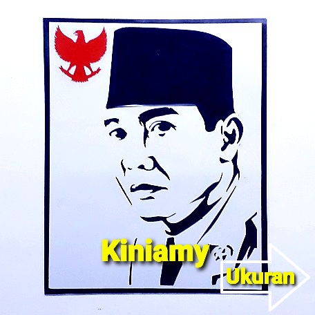 Cutting Sticker | Cutting Sticker Siluette Soekarno A | Sticker Variasi ...