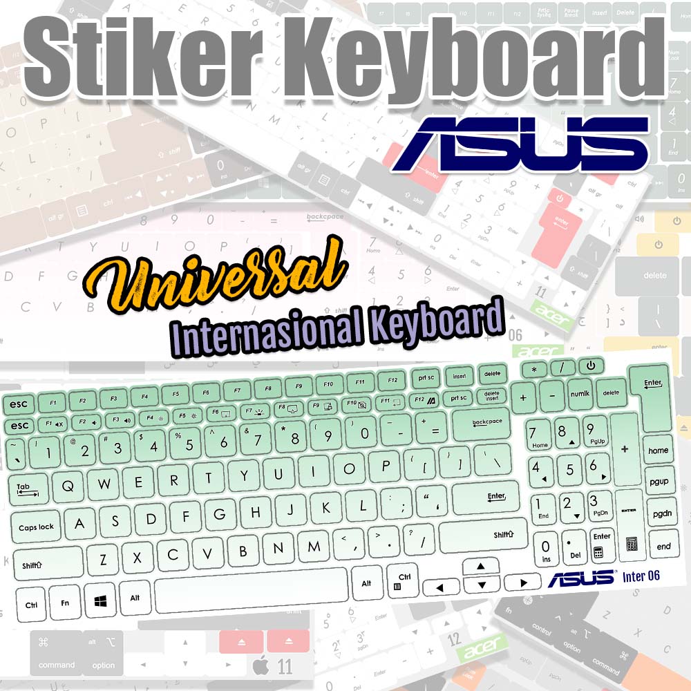 ASUS Stiker Keyboard | Universal Keyboard Garskin Laptop | Lazada Indonesia