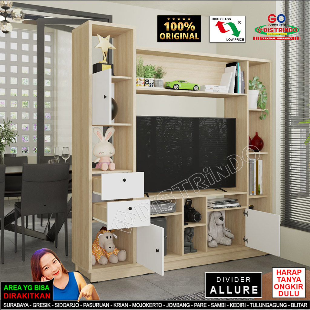 Distrindo - Penyekat Ruangan Divider Partisi Rak TV Kualitas MEWAH ...