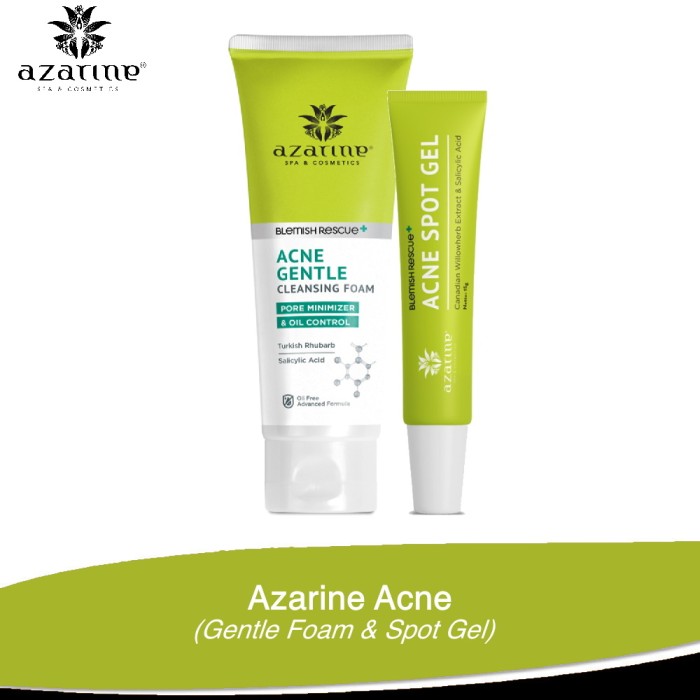 Paket Azarine Acne Free 2 in 1 Anti Jerawat | Lazada Indonesia