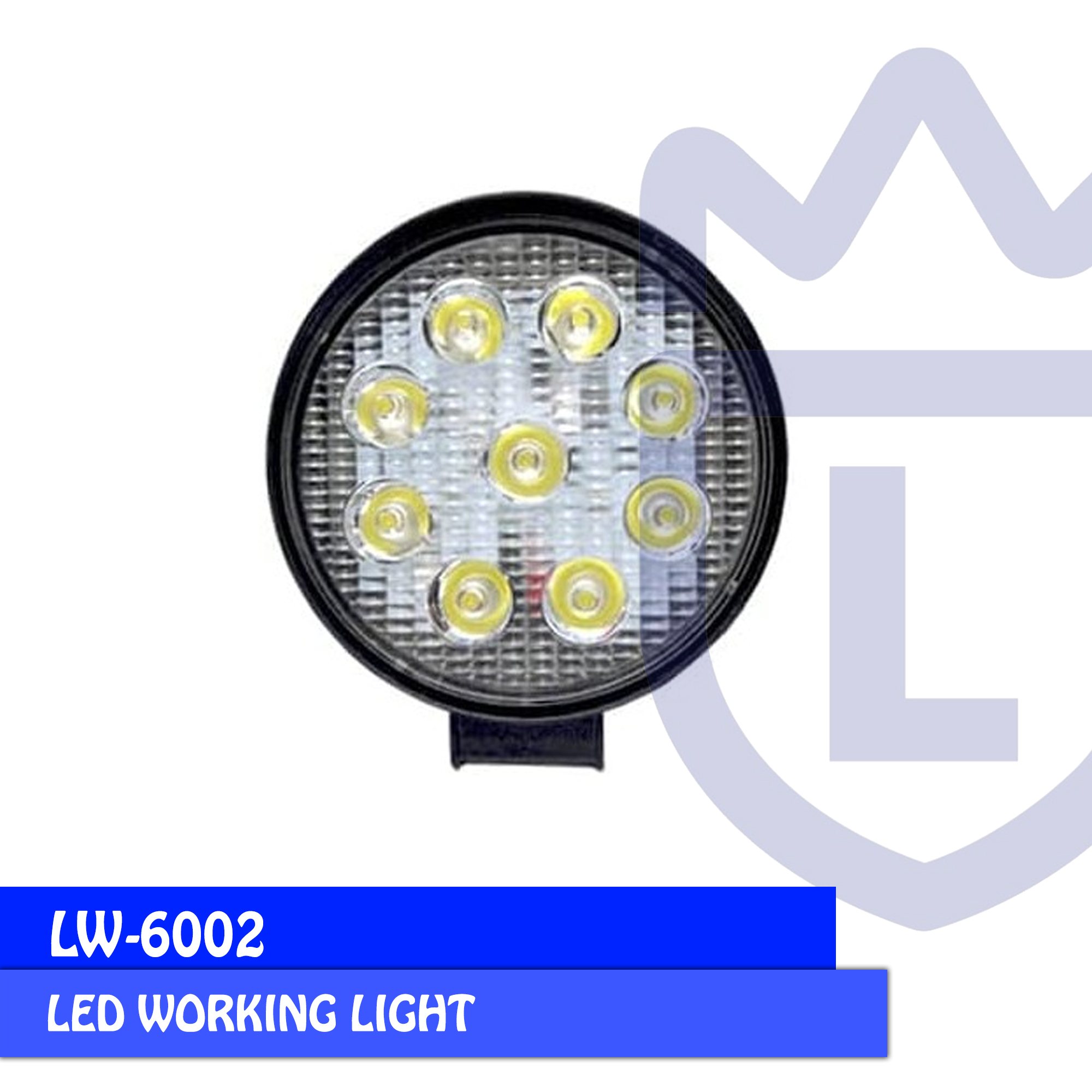 LAMPU SOROT TEMBAK CREE 9 MATA 27 WATT PUTIH WORKLIGHT LED 9 TITIK 27 ...