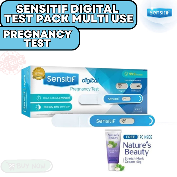 Sensitif Digital Test Pack Multi Use Pregnancy Test Any Time | Lazada ...