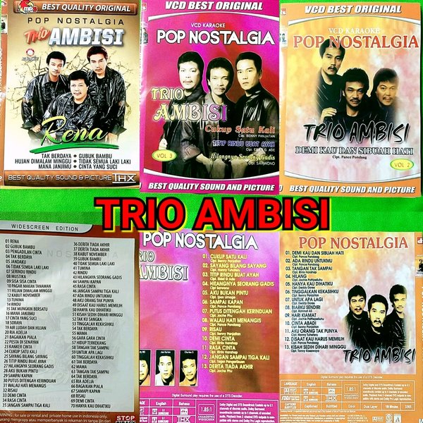 KASET VIDEO VCD KARAOKE POP NOSTALGIA TRIO AMBISI | Lazada Indonesia