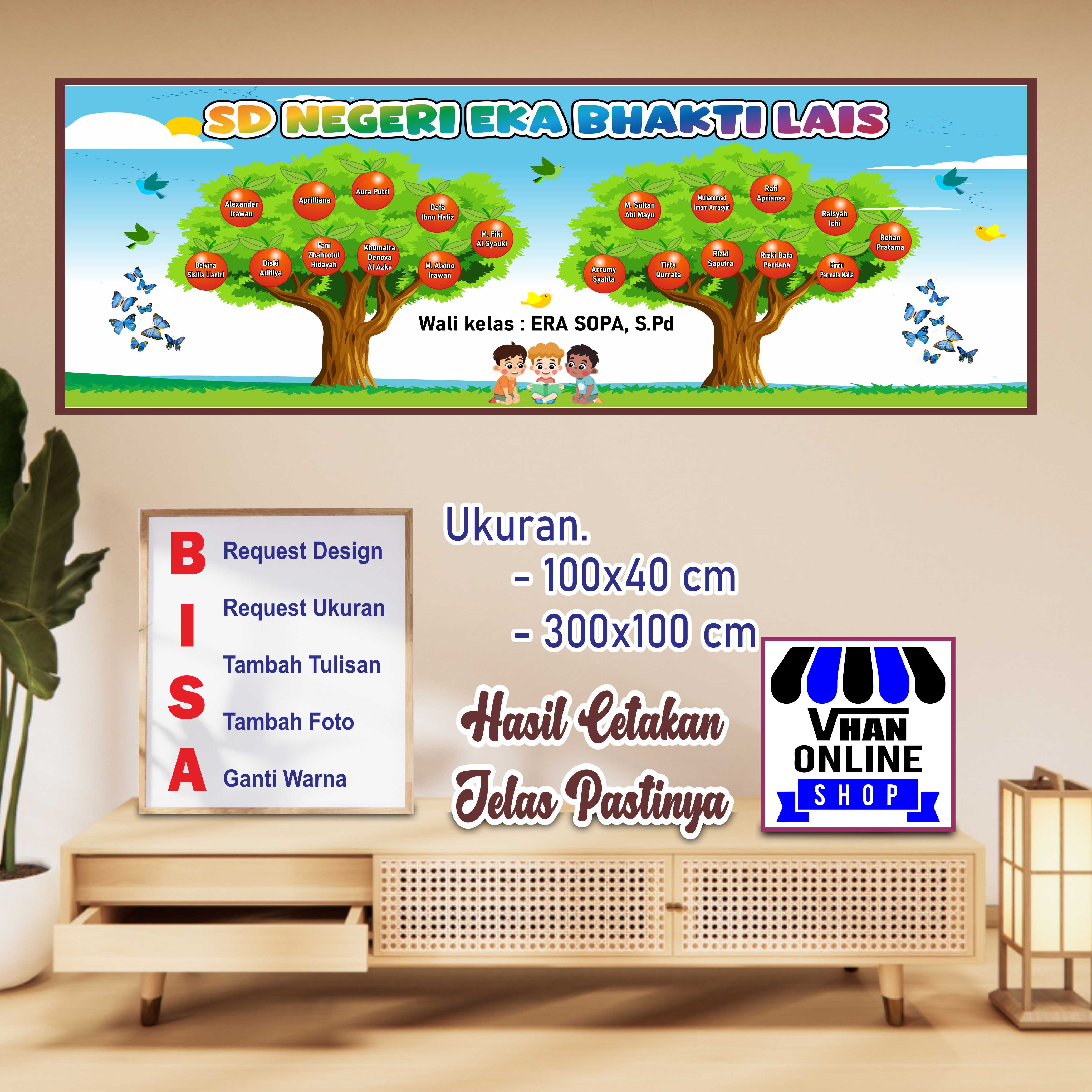Cetak Spanduk Banner Pohon Kelas atau Pohon Literasi Bagus Keren ...