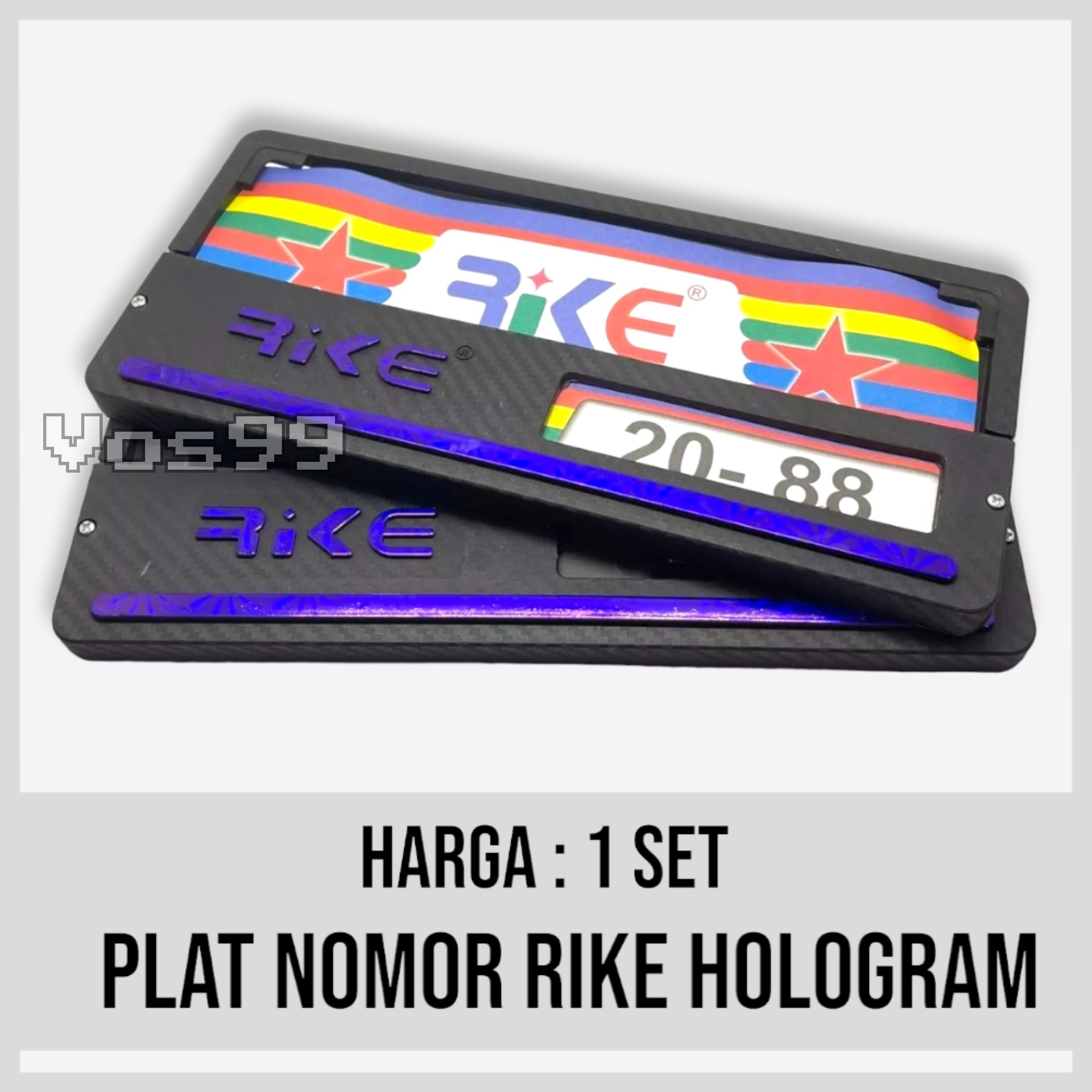 TEMPAT PLAT NOMOR BINGKAI PLAT NOMOR RIKE BISA UNTUK SEMUA JENIS MOTOR ...