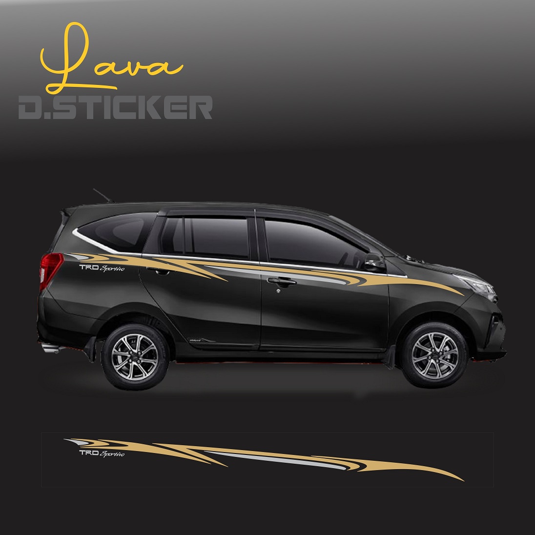 stiker mobil cutting sticker mobil Sigra / Calya striping stiker list ...