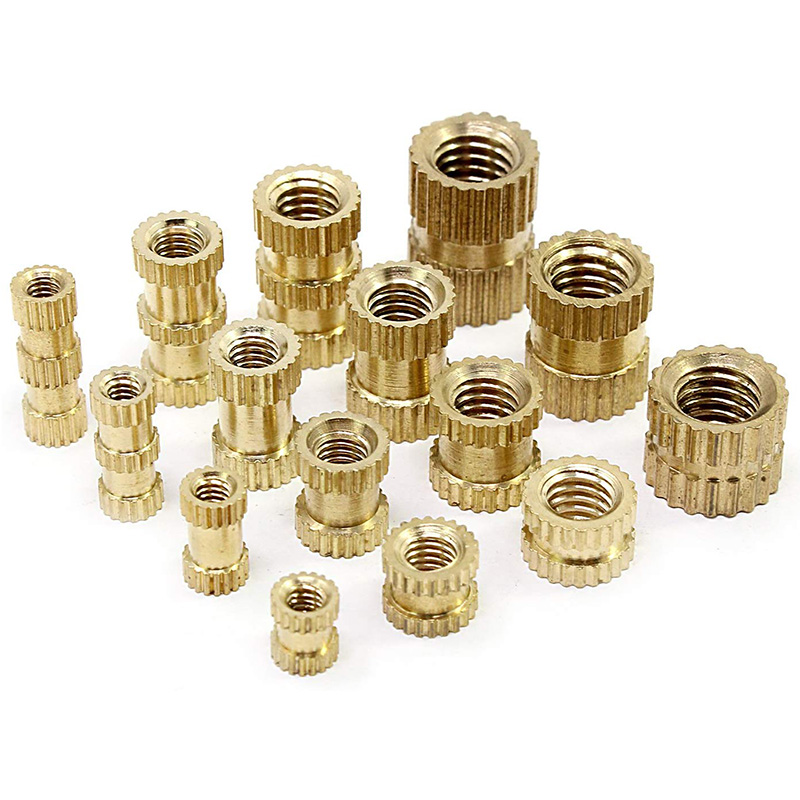100Pcs M3 Thread Knurled Brass Threaded Heat Set Heat Resistant Insert ...