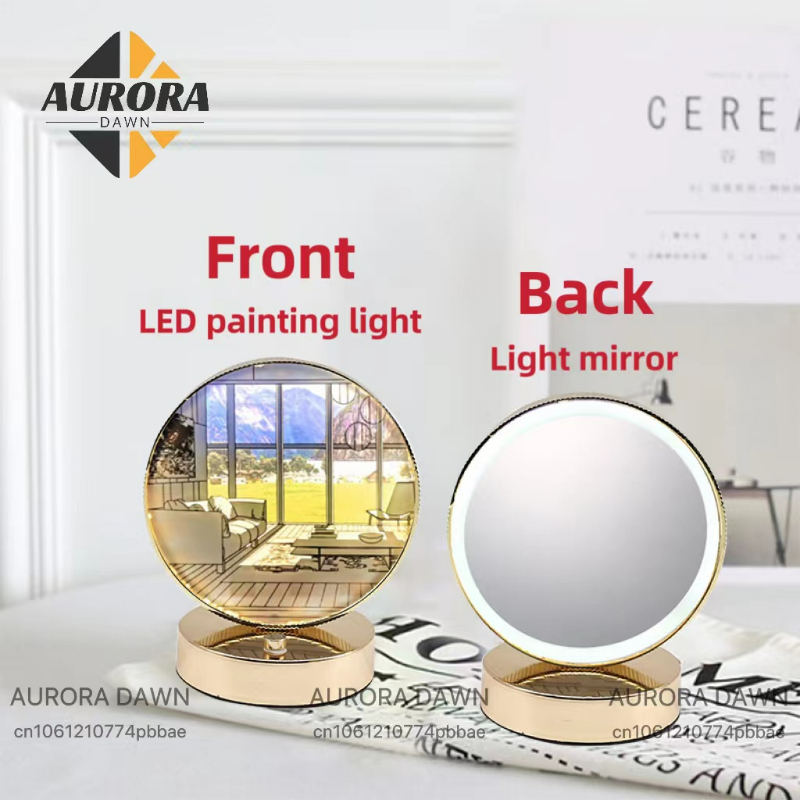 Lampu Lukisan Led Cermin Dekorasi INS Peredupan Lampu Malam Karya Seni ...