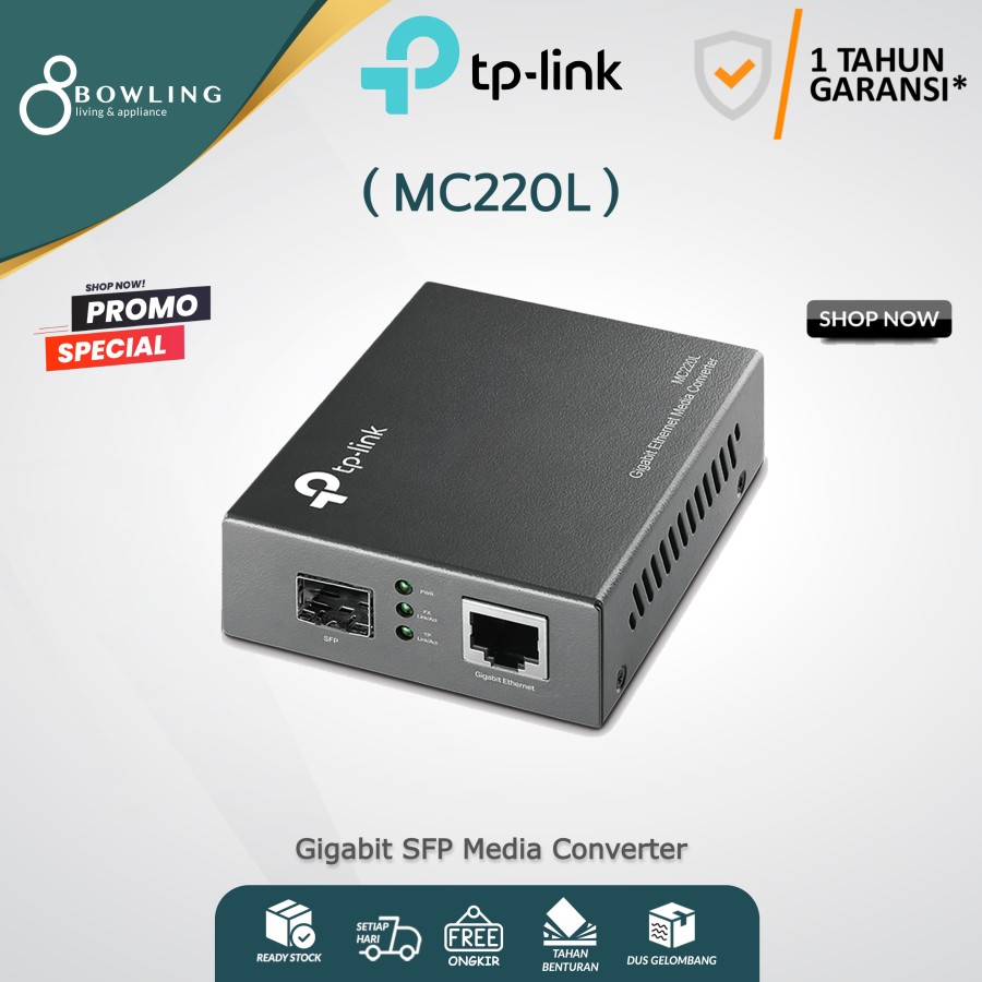 Tp Link MC220L Gigabit SFP Media Converter | Lazada Indonesia