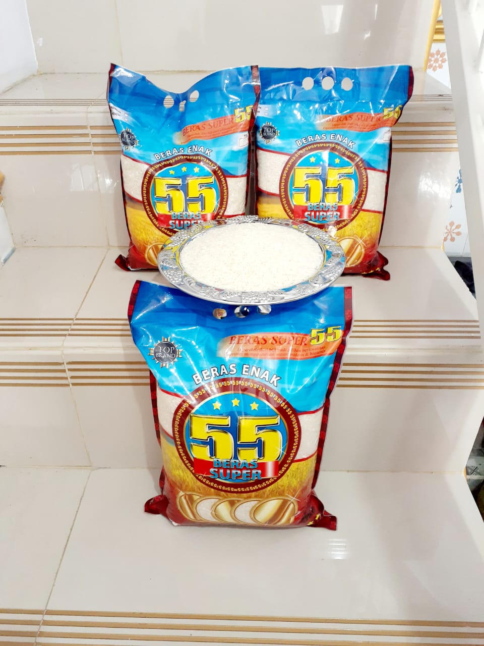 Beras premium beras super 55 1 pcs atau 5 kg | Lazada Indonesia