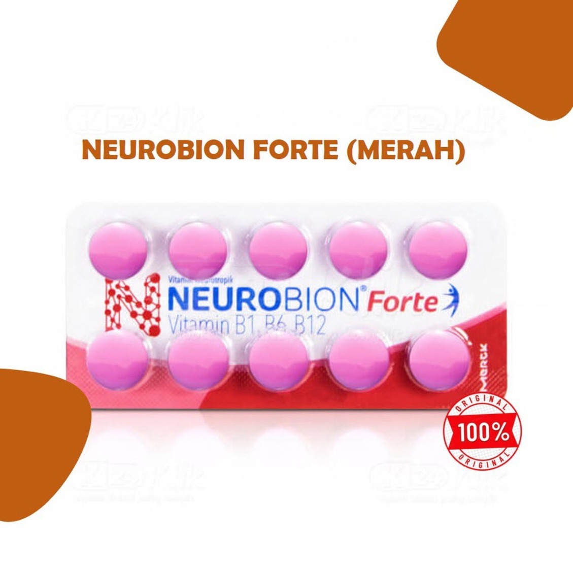 Neurobion Forte strip 10 tablet original / Neurobion Forte Per Lembar ...