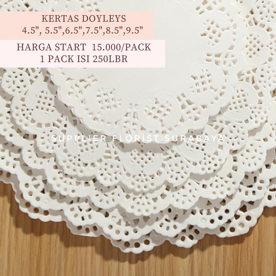 [25 LEMBAR] KERTAS DOYLEYS UKURAN 4,5" / 5,5" / 6,5" / 7,5" / 8,5" / 9 ...