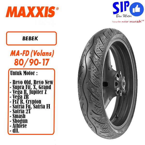 Ban motor bebek Maxxis Volans MA FD 80 90 ring 17 tubeless | Lazada ...