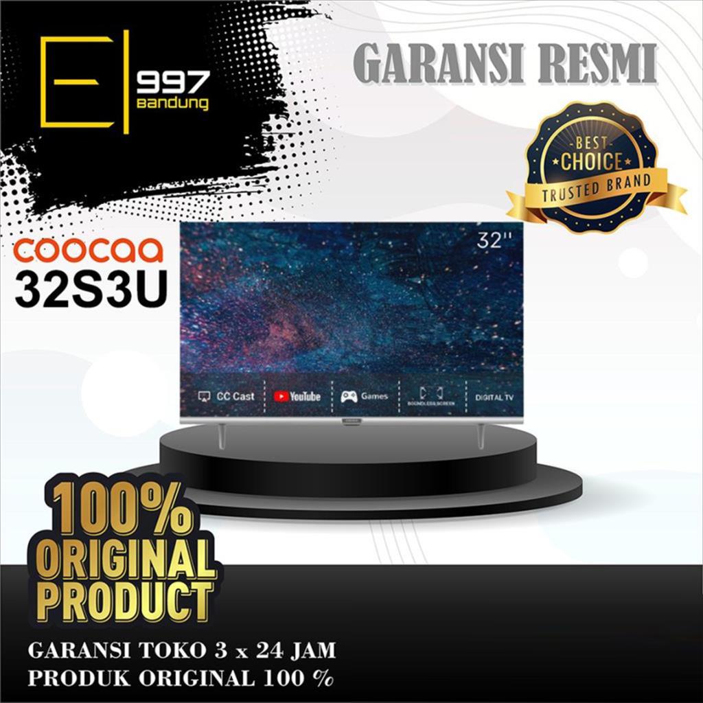 LED TV COOCAA 32S3U , SMART TV BEZEL LESS 32 INCH | Lazada Indonesia