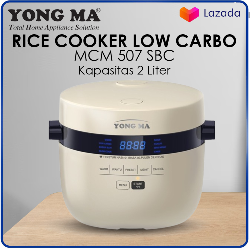 RICE COOKER LOW CARBO NASI LEBIH SEHAT YONGMA SMC 8067 Kapasitas 2 ...