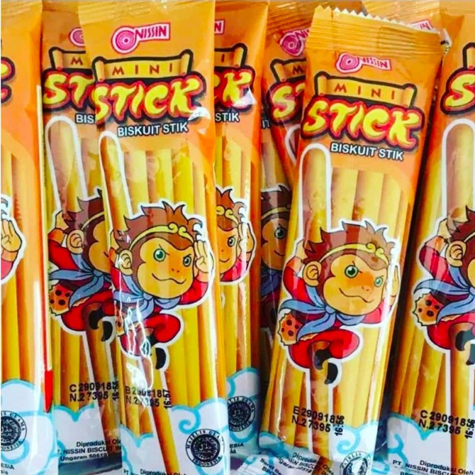 Nissin Mini Stick Biskuit 10 pcs x 13 gram (1 pack isi 10 bungkus ...