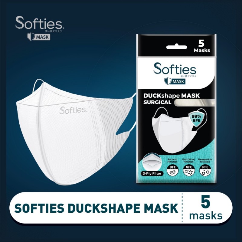 SOFTIES MASKER SURGICAL DUCK SHAPE 5s | Lazada Indonesia