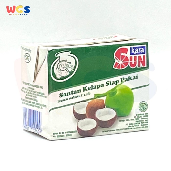 Sun Kara Santan Kelapa Coconut Milk Ready to Use 200 ml - Halal ...