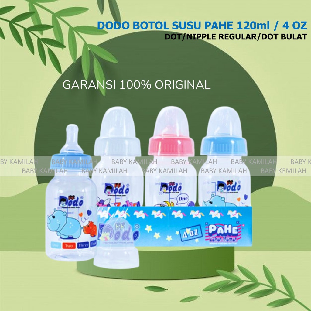DODO Botol Susu Bayi tipe PAHE Dot Bulat ukuran 120ml | Lazada Indonesia