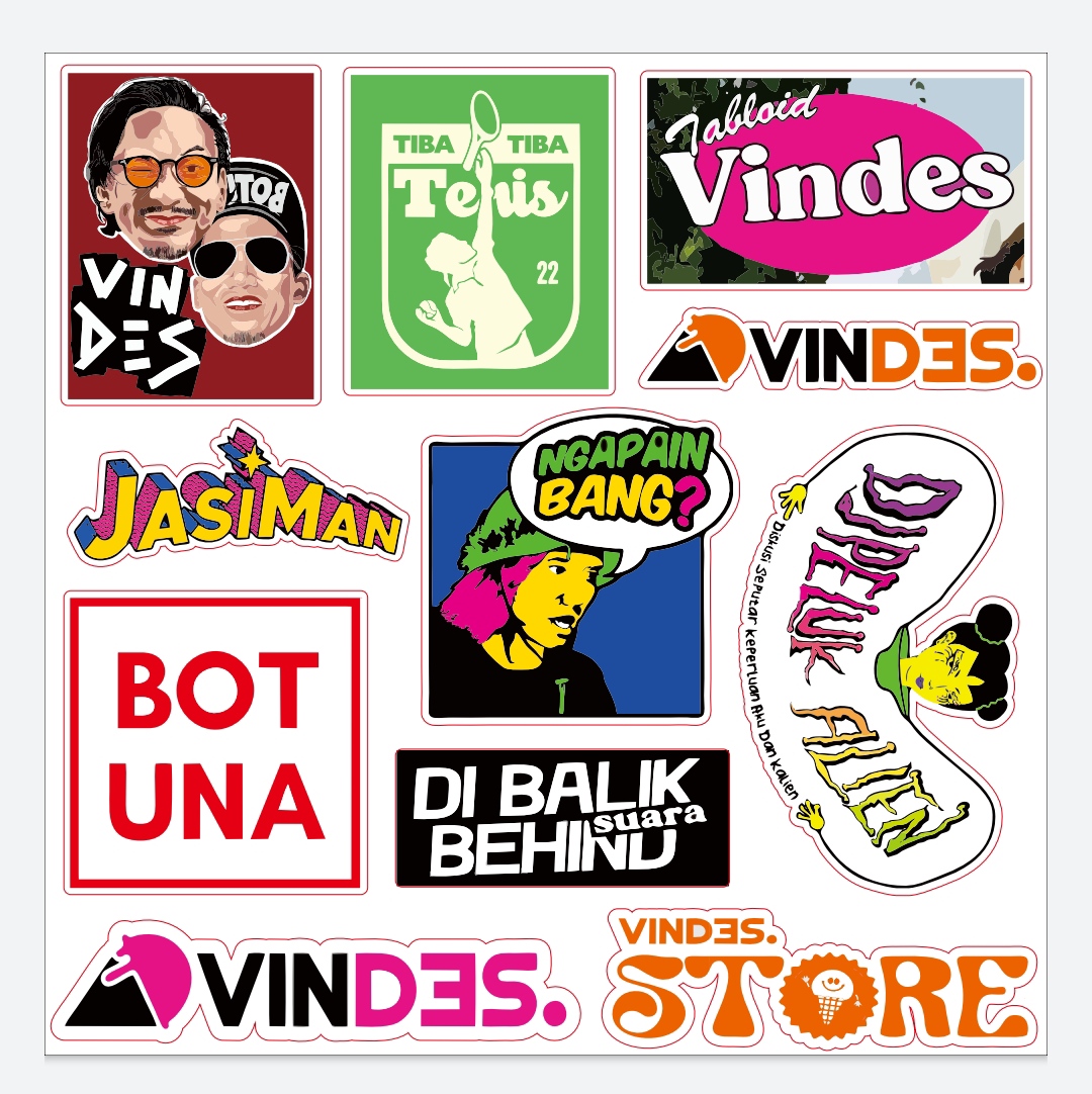 Stiker Botuna Logo Vindes Sticker Pack | Lazada Indonesia