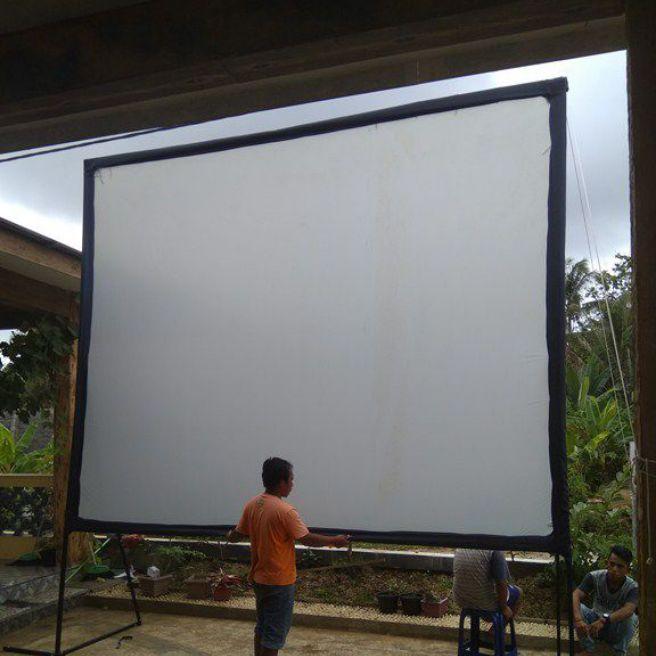 layar proyektor ukuran 2.4x3 meter tanpa sambung | Lazada Indonesia