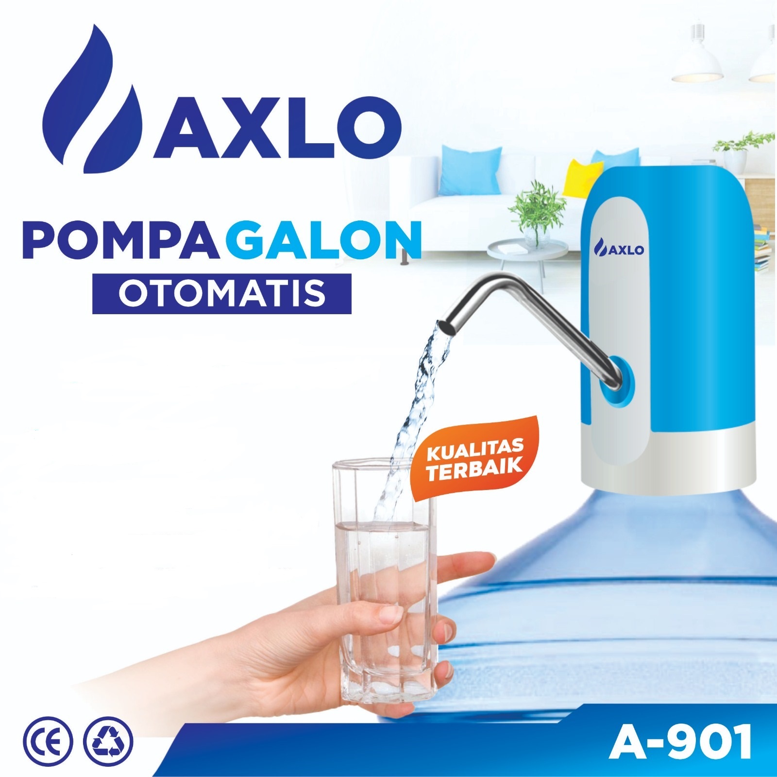 EVA! Water Pump AXLO A-901 Electric Pompa Air Galon Cas Elektrik ...