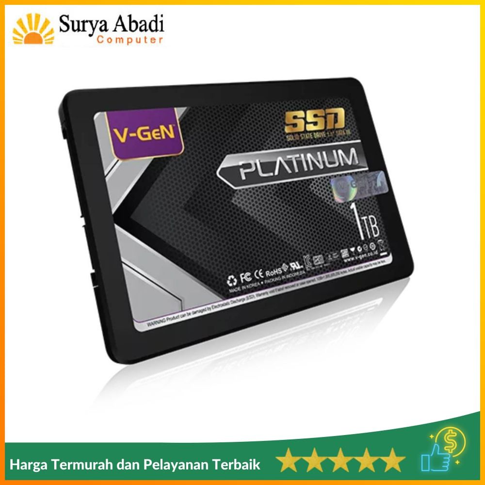 SSD V-Gen Vgen Platinum 1TB SATA III 2.5" | SSD Vgen Platinum 1TB Resmi | Lazada Indonesia