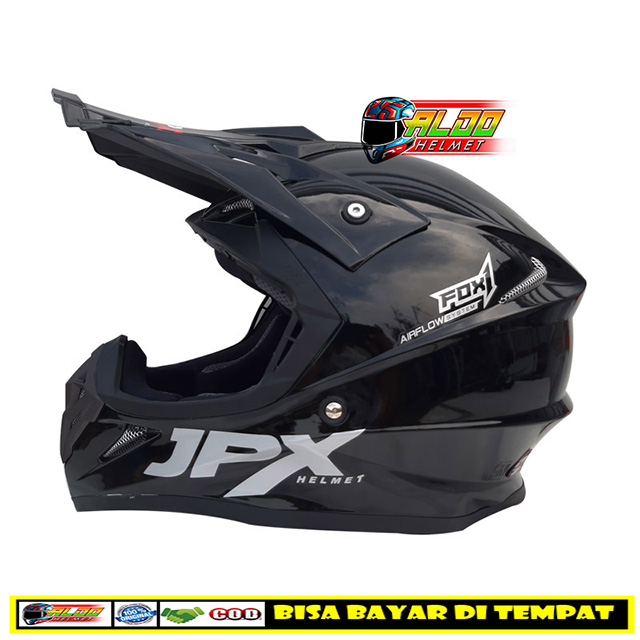 HELM / JPX / JPX CROSS / HELM JPX CROSS SOLID BLACK METALIC / HELM FULL ...