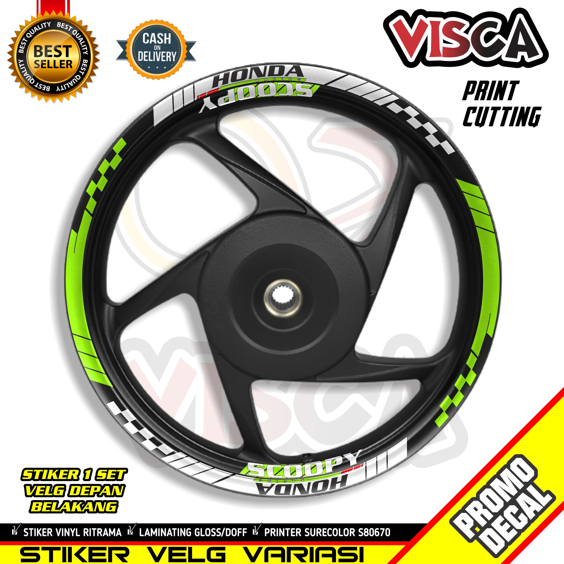 Stiker Velg - Sticker Velk - Stiker Cutting Velg - Stiker Velk Scoopy ...