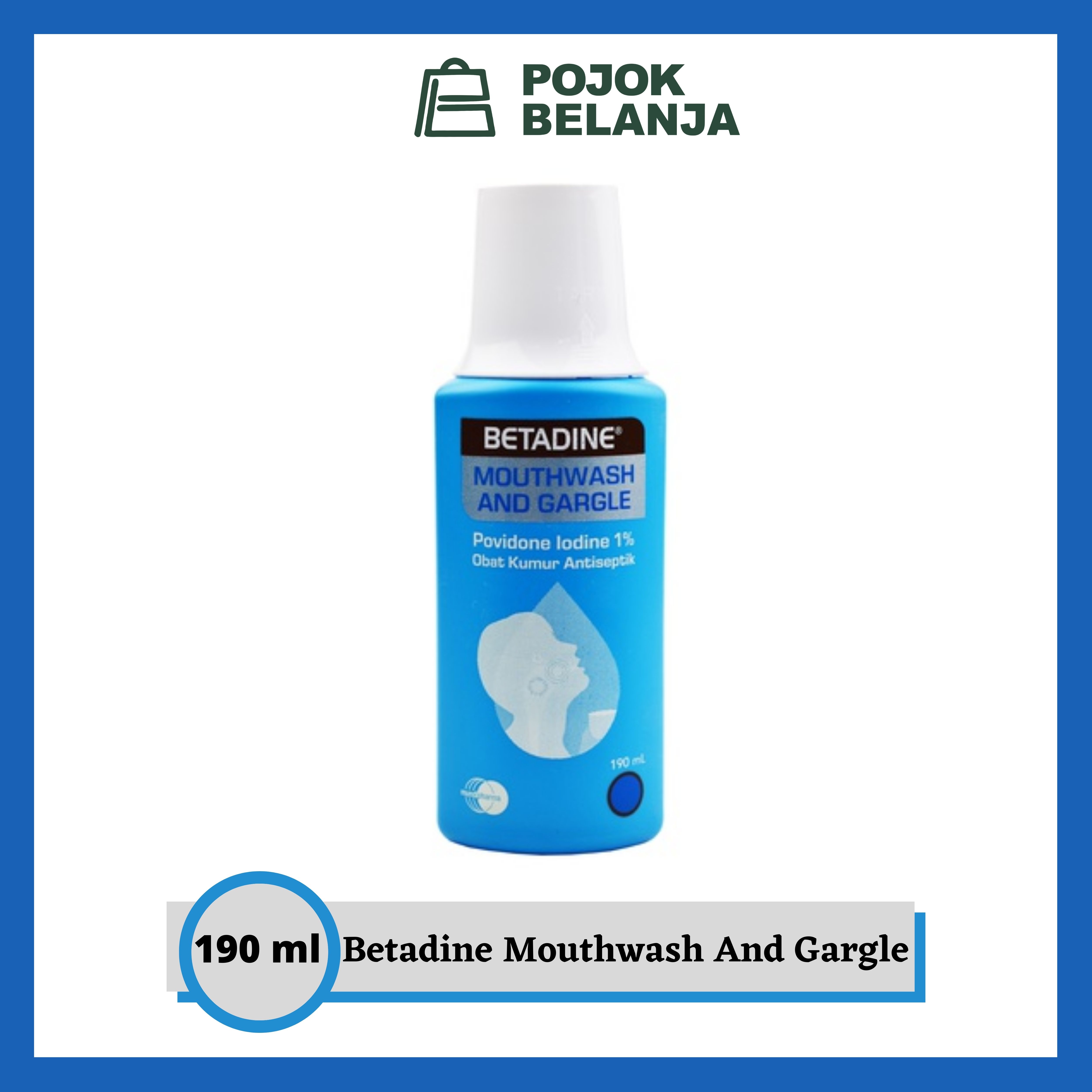 Betadine Gargle 190mL Obat Kumur - Penghilang Bau Mulut /Mouthwash ...