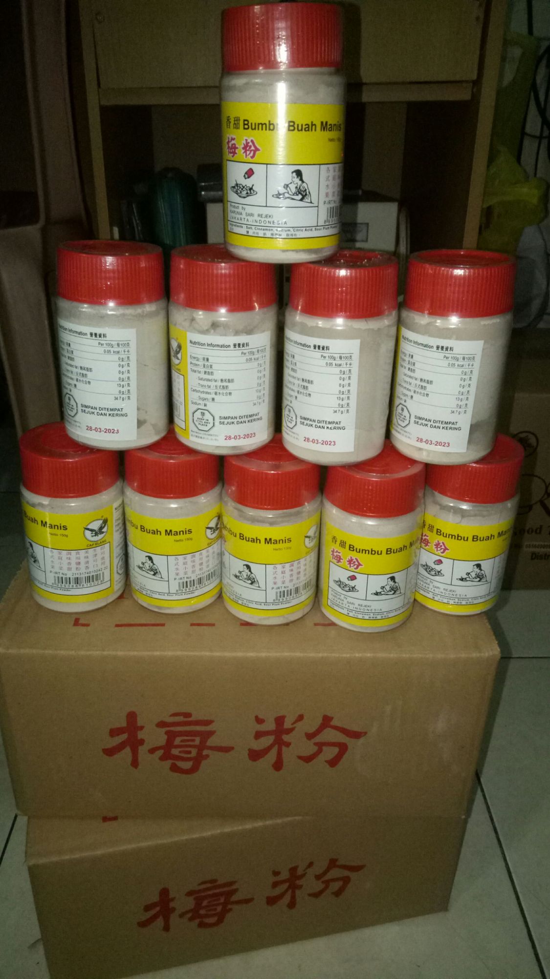 Garam buah | bumbu buah manis cap elang per dus isi 20botol| Garam ...