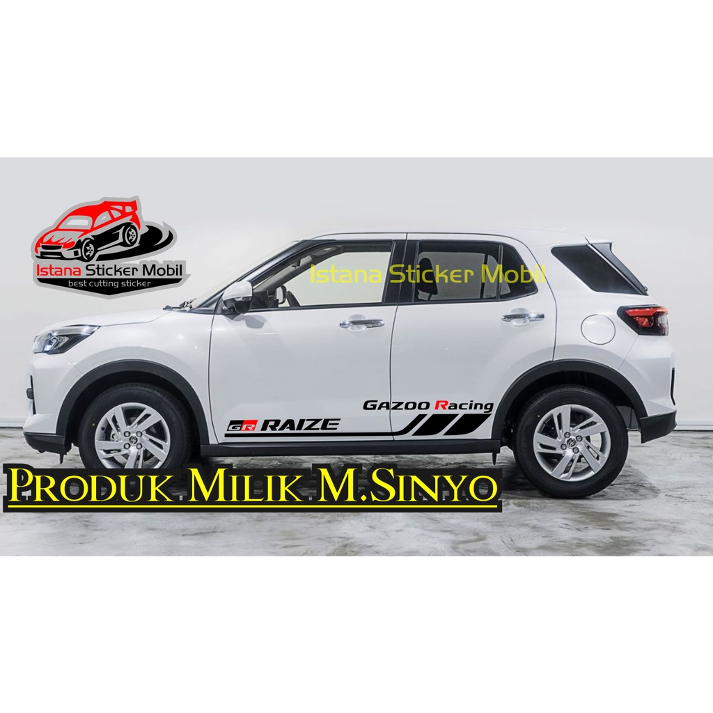 stiker toyota raize sticker mobil raize GR SPORT toyota raize stripe ...