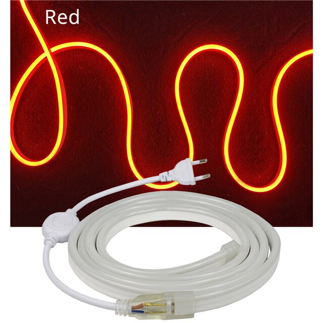 Paket Lengkap Lampu Neon Flex 220v Flexible 1 2 3 4 DAN 5meter ...