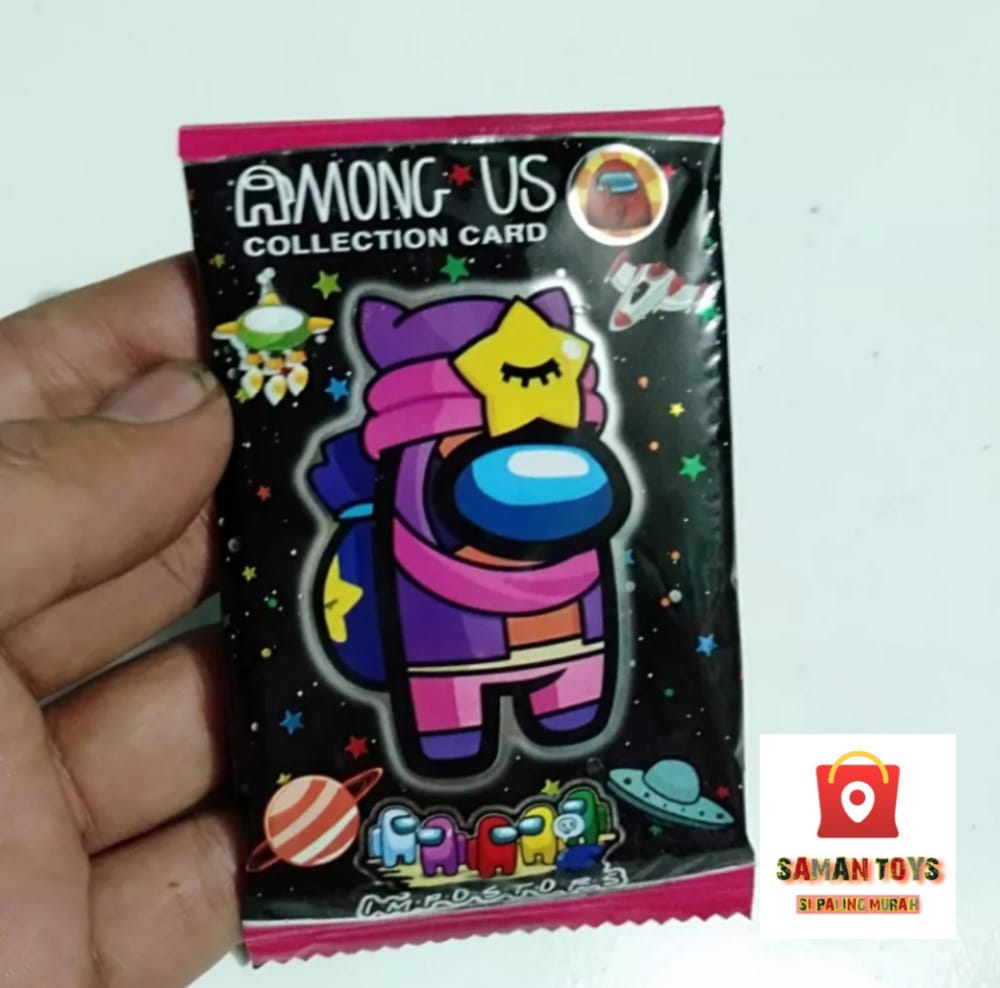 Kartu gambar Among US 1 Pak Isi 10 Pcs mainan kartu trading card Among ...