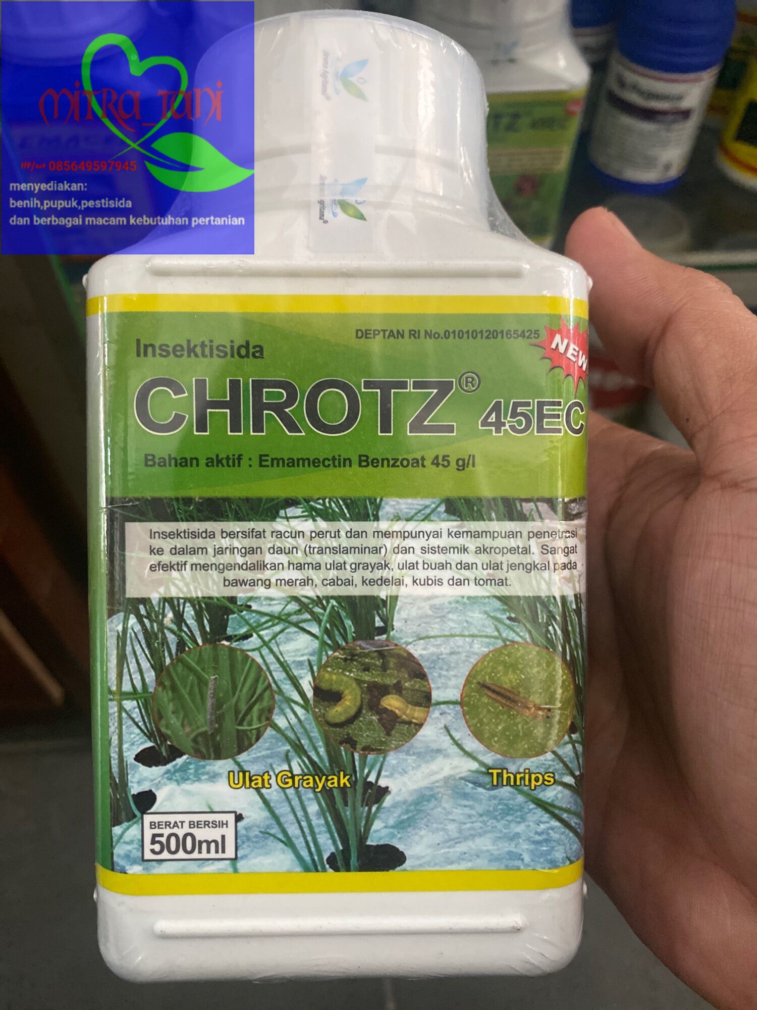 Insektisida emmamectin benzoat CHROTZ 45EC isi 500ml dari JIRONA ...