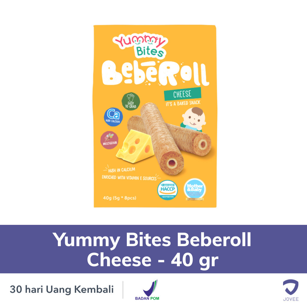 Yummy Bites Beberoll Cheese - 40 gr - Snack Bayi - JOVEE | Lazada Indonesia