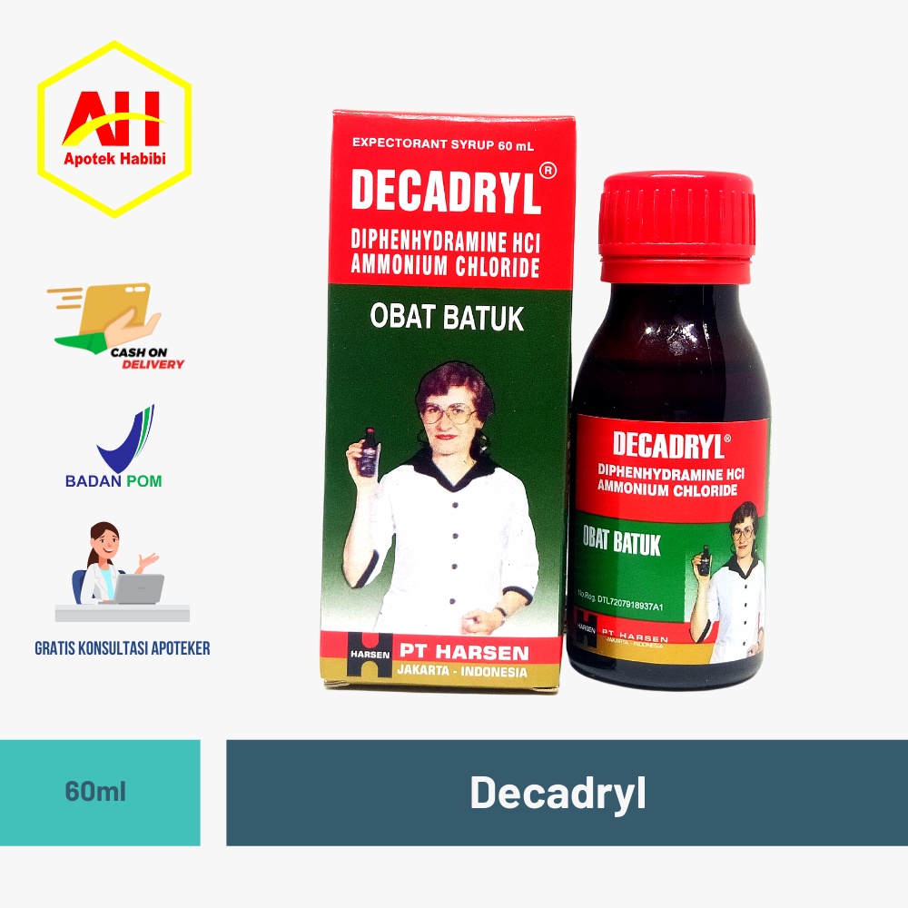 Decadryl Decad ryl Dekadril Dekad ril sirup 60ml sirup 60 ml Obat batuk ...