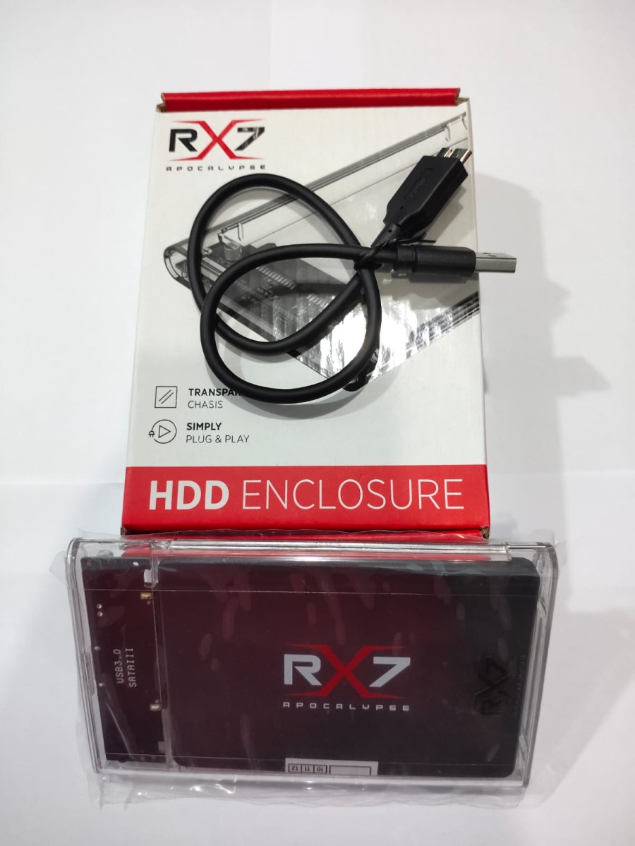 SSD RX7 128GB ( BISA EXTERNAL ) + ENCLOSURE PORTABLE + KABEL SATA USB 3 ...
