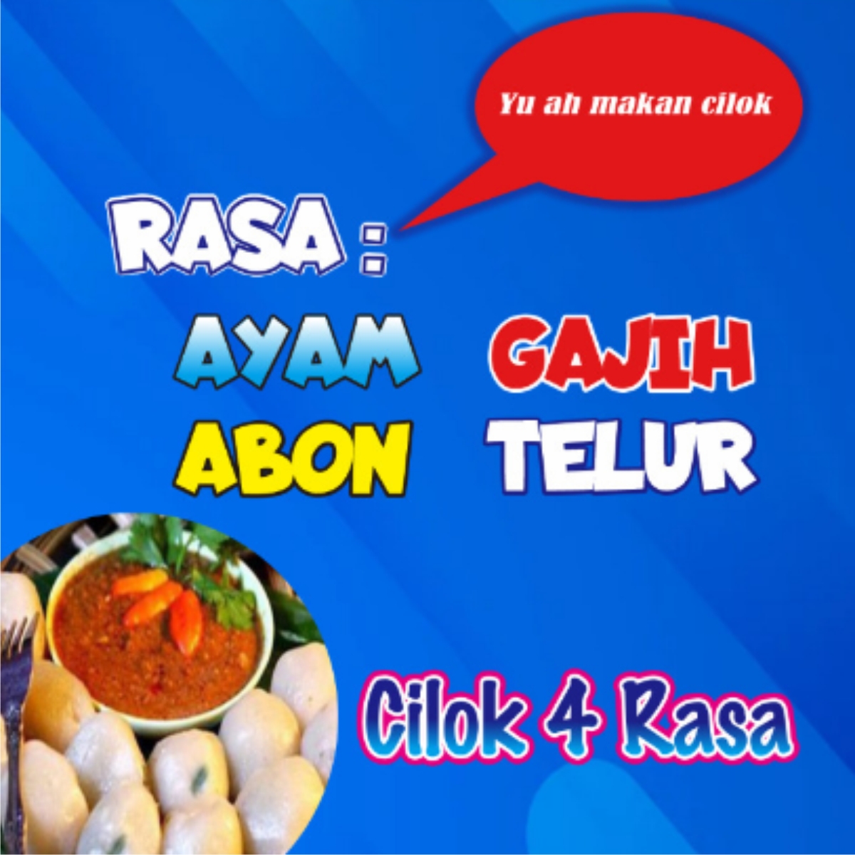Banner Cilok | Cetak Spanduk Jualan Apa Saja Bisa | Cetak Banner | Bisa ...