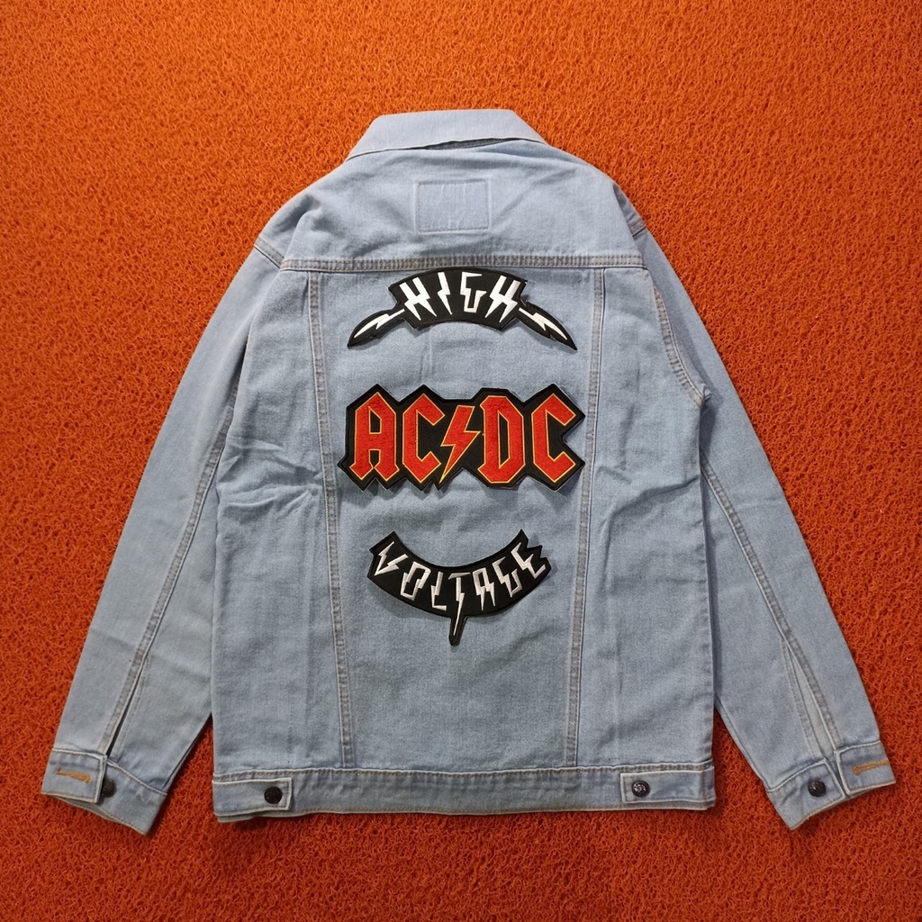 Back patch backpatch bordir besar emblem punggung ACDC/ANTHRAX | Lazada ...