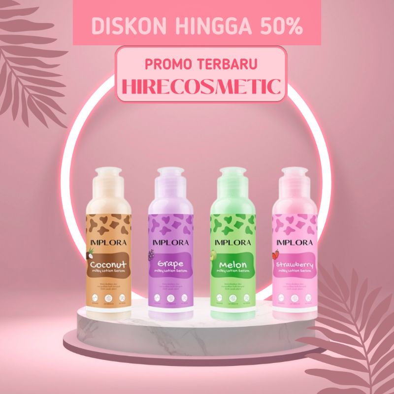 IMPLORA Milky Lotion Serum 60ml BPOM | Body Lotion Mini | Coconut ...