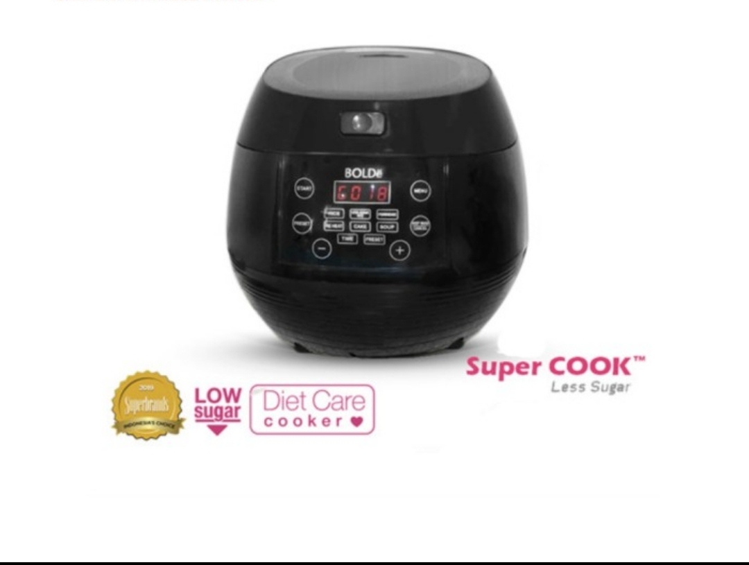 BOLDe Rice Cooker Less Sugar Magic Com low Carbo 1 liter Untuk ...