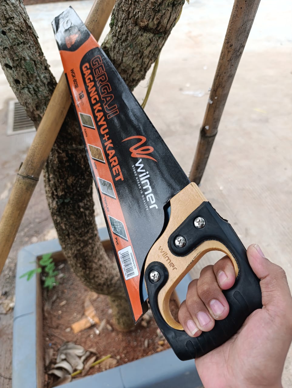 Gergaji Gagang Kayu 18 inch / Gergaji Kayu / Gergaji Tangan / Gergaji ...