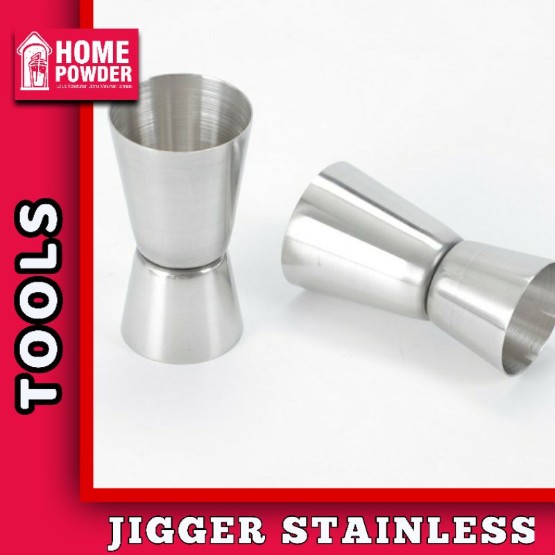 Jigger Stainless 10/20 20/40 alat ukur simple syrup gula cair syrup ...