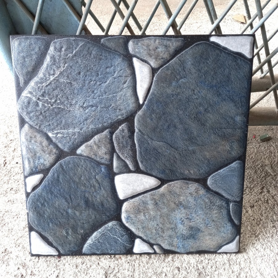 Keramik 40x40 motif batu biru hitam | Lazada Indonesia