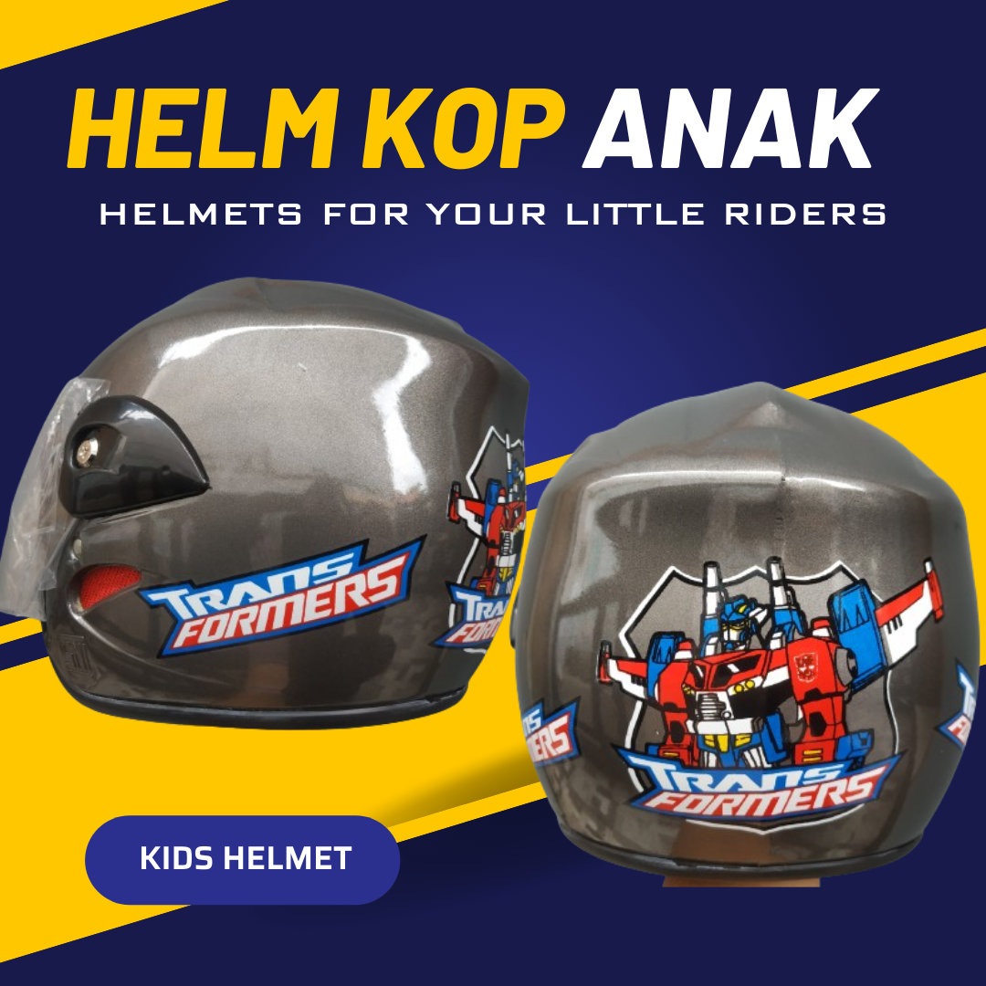 Helm Motor SNI KOP Anak Half Face Karakter Usia 2-5 Tahun | Lazada ...