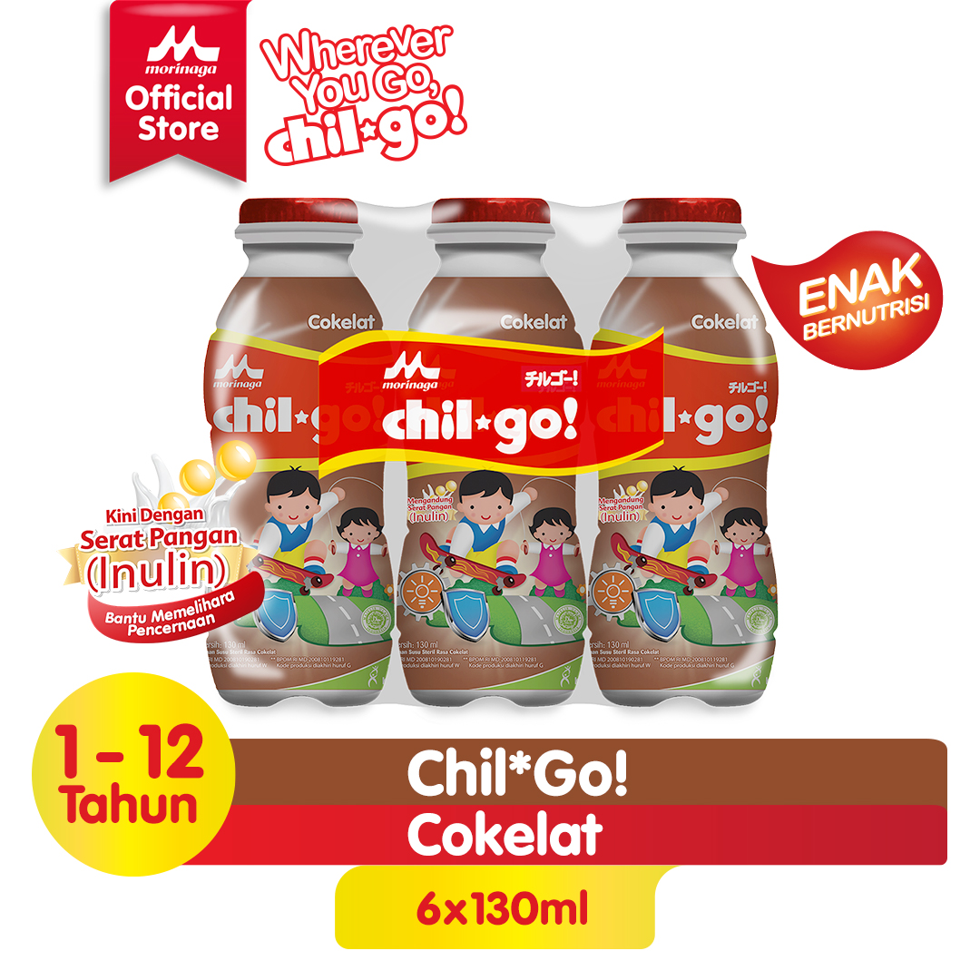 Morinaga Chil Go Liquid UHT 6x130 ml / Susu Botol Siap Minum / Susu Chilgo Cair Anak Siap Minum ...