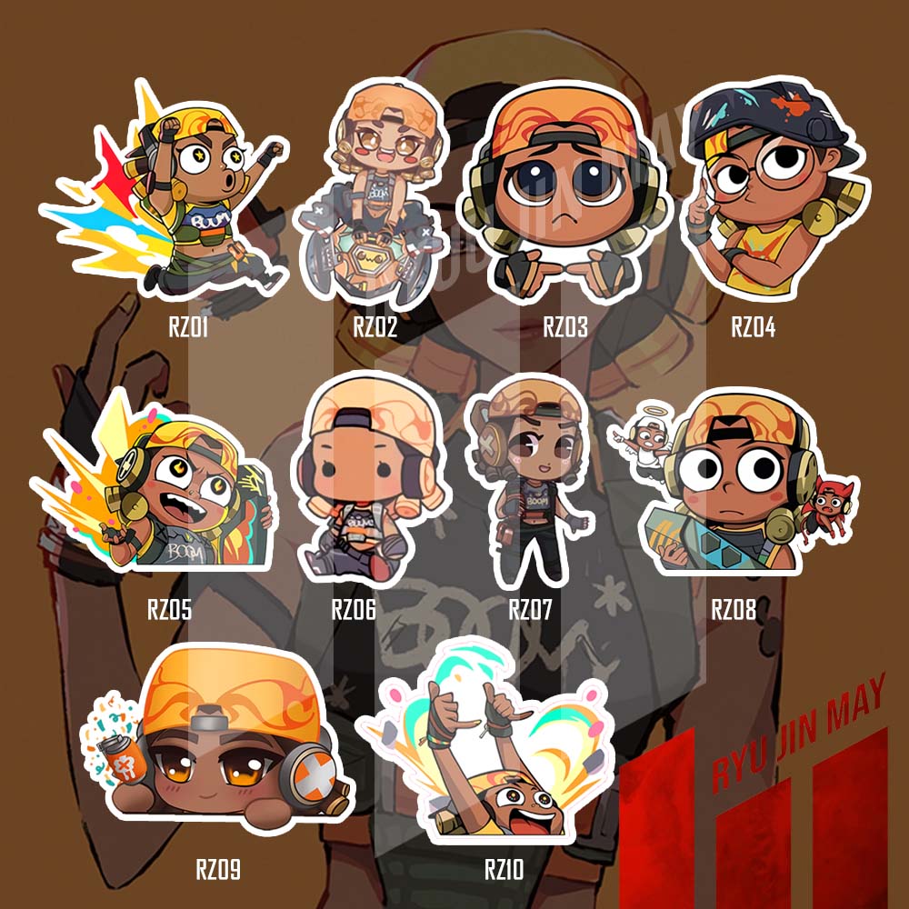 Sticker Anime - Valorant - Raze | Lazada Indonesia